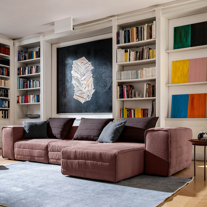 Samet Modular Sectional Sofa by Gervasoni Luxury Upholstery – ARIA
