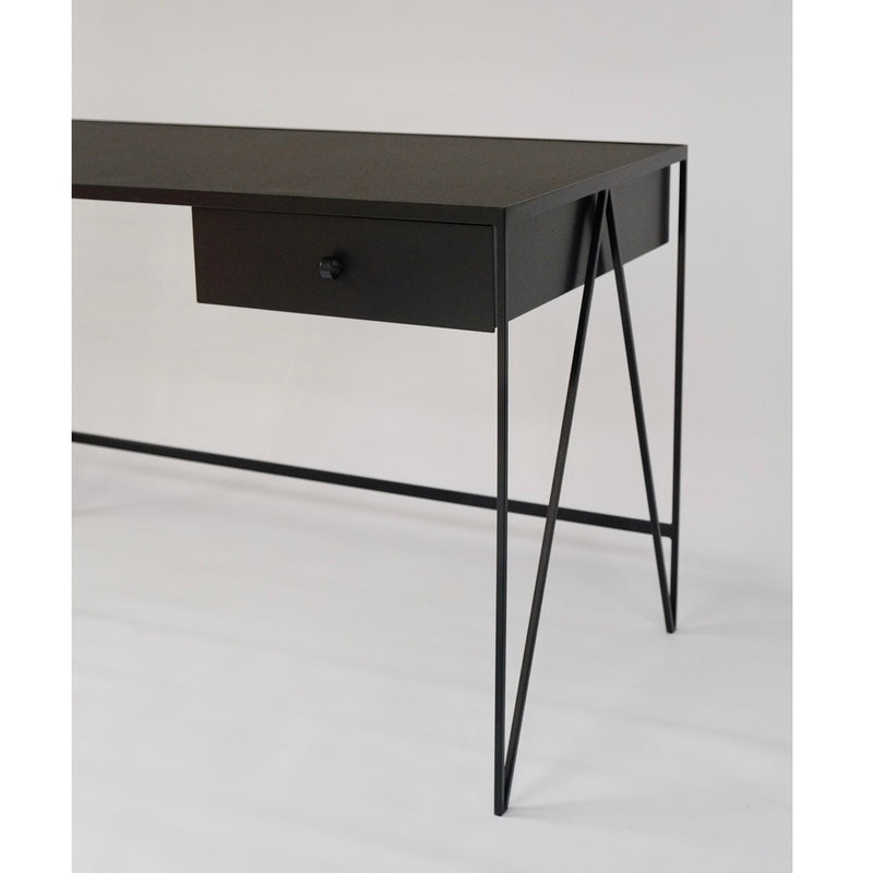 Study Desk, Black Lacquered Steel by &New | Modern Office Furniture – ARIA