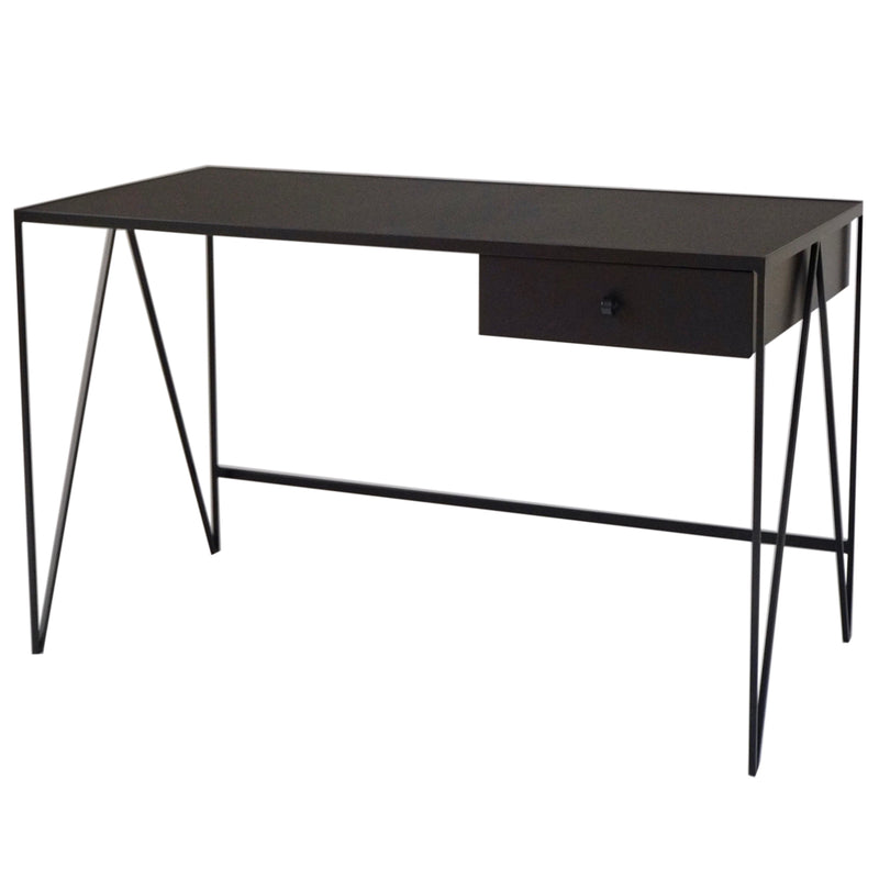 Study Desk, Black Lacquered Steel by &New | Modern Office Furniture – ARIA