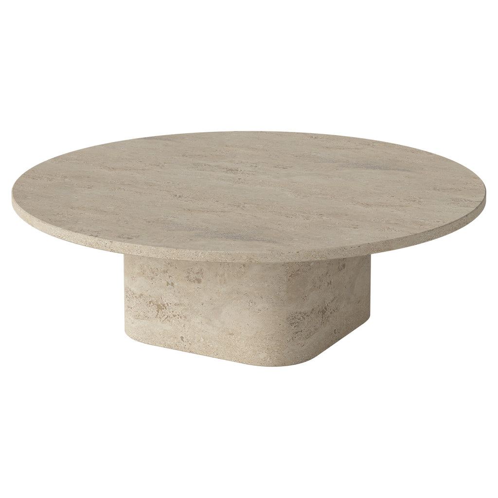 Eida Coffee Table by Bolia, Solid Travertine Marble Stone – ARIA