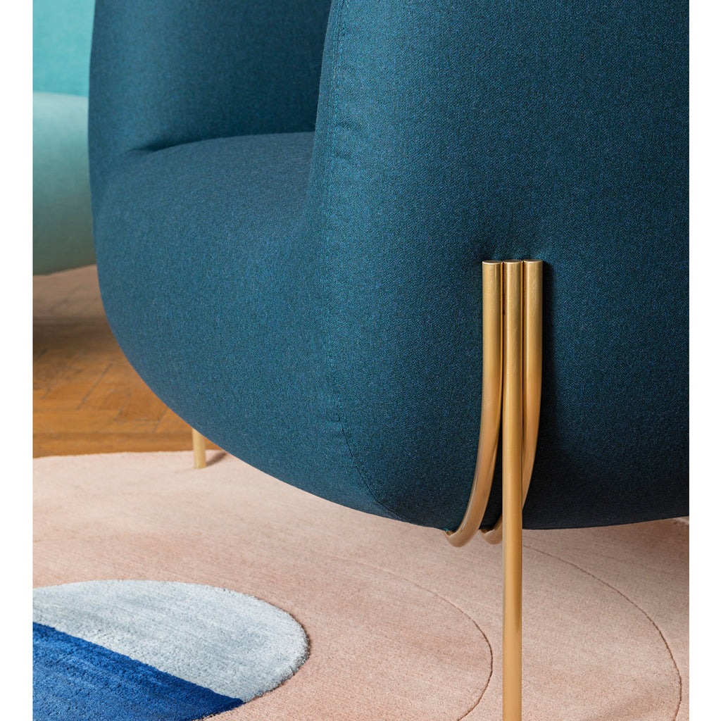 Geo Armchair by Saba Italia, Curved Lounge Chair – ARIA