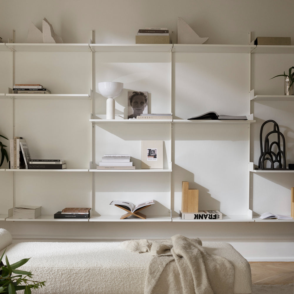 New Works Wall-Mounted Shelving Unit & Low Cabinets, Oak & Metal – ARIA