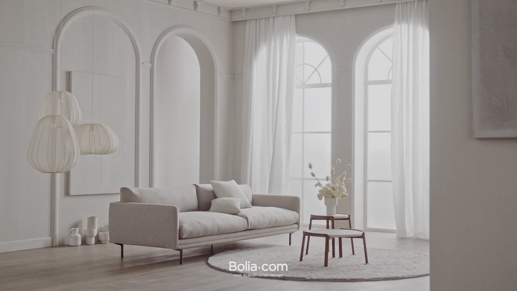 Lomi 2.5 Seater Sofa, Mira Blue by Bolia Sofas, Luxury Wool Settee – ARIA
