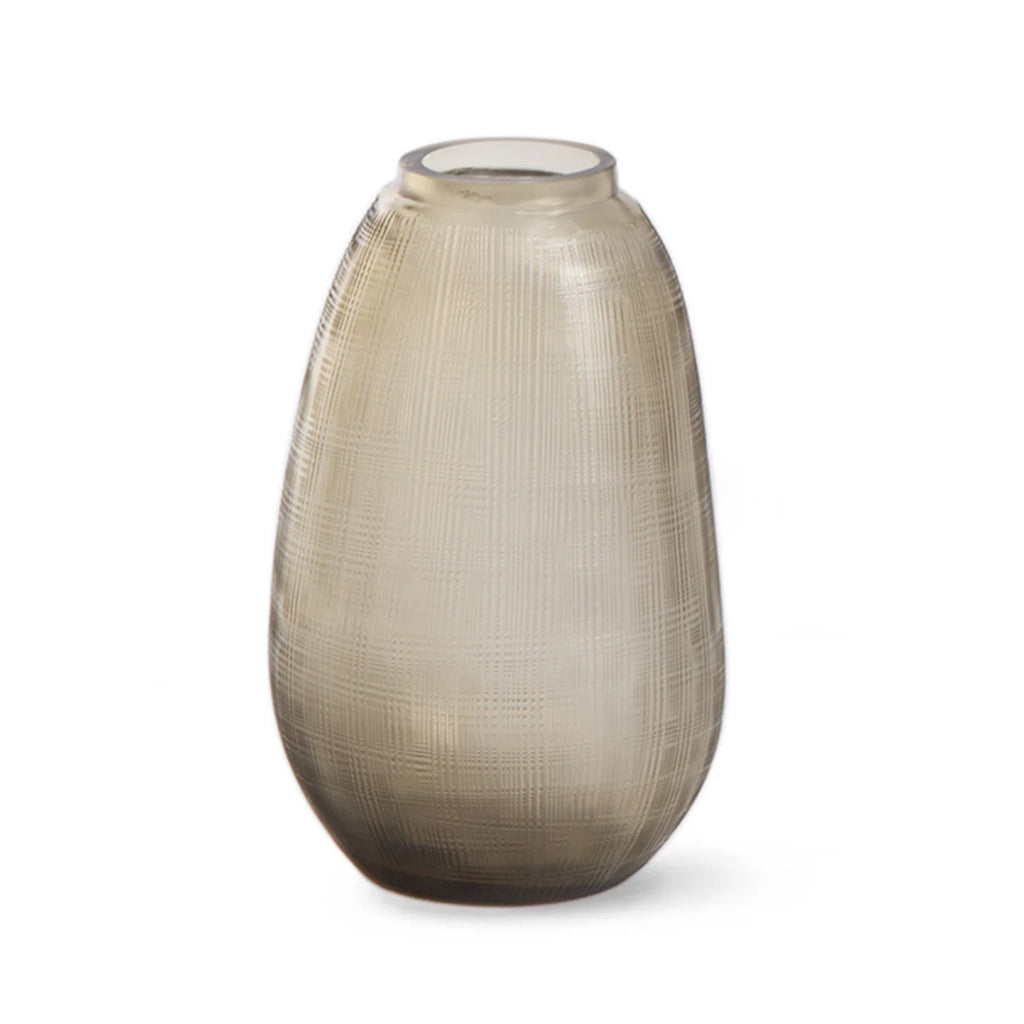 Quilotta Vase, Grey by Guaxs, Handcrafted Glass Vases – ARIA