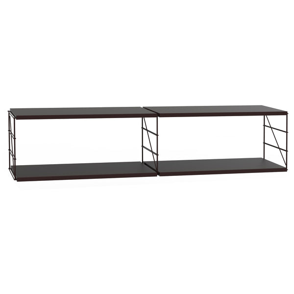Tria Wall-Mounted Shelving Unit, Black by Mobles 114 | Modern Storage ...