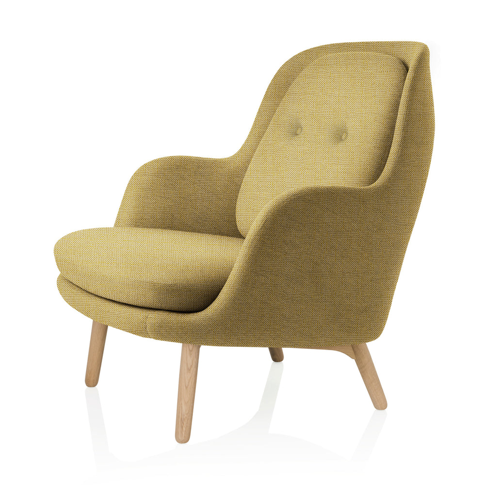 Fri Lounge Chair JH5 by Fritz Hansen, Luxury Upholstered Armchair – ARIA