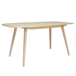Plank Dining Table, Solid Ash by Ercol Modern Rectangular Table – ARIA