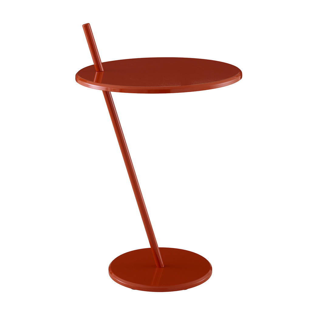 Good Evening Pedestal Table Red Terracotta | Ligne Roset | Side Table ...