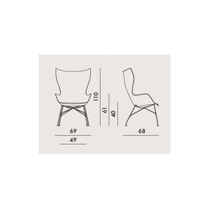 K Wood Armchair | Kartell | Modern Lounge Chairs | Aria Shop London – ARIA