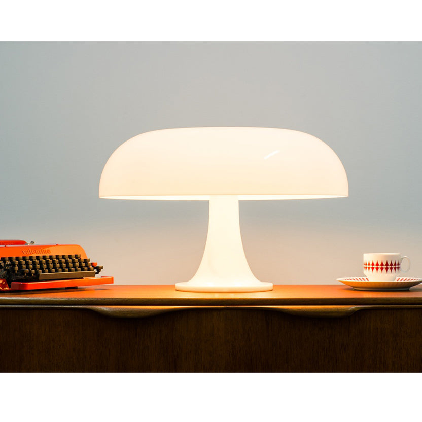 Nessino Table Lamp by Artemide, Mushroom Retro Desk Lamp – ARIA