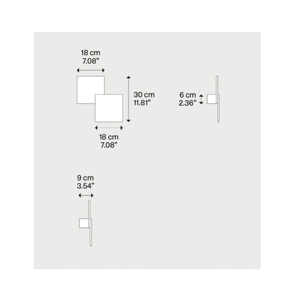 Puzzle Double Square Wall Light | LODES Modern Contract Lighting – ARIA